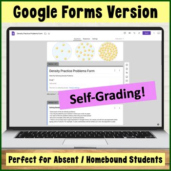 Density Practice Problems By Amy Brown Science TpT