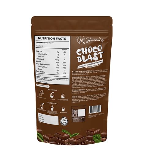 Choco Blast 60g Glowming Shape Detox Thailand