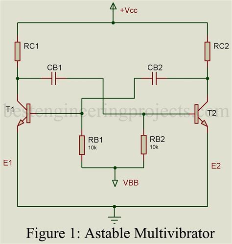 Astable Multivibrator Engineering Projects