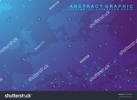 Big Data Complex World Globe Graphic Stock Vector Royalty Free
