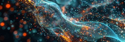 An Abstract Dynamic Visualization Of Big Data Processing The Image Shows Intricate Information