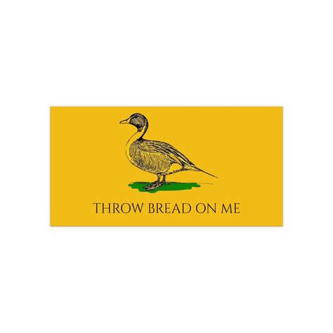 Throw Bread On Me Funny Bumper Sticker Etsy