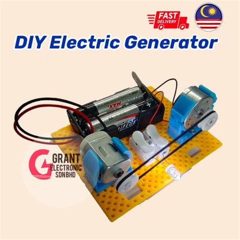 [ready Stock] Diy Electric Generator Mini Motor Generator Energy Conversion Stem Rbt Project