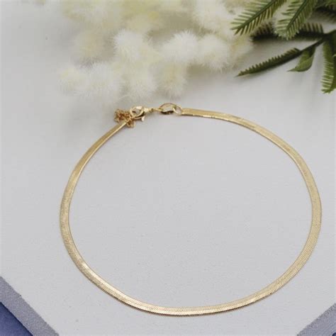 Gold Herringbone Etsy
