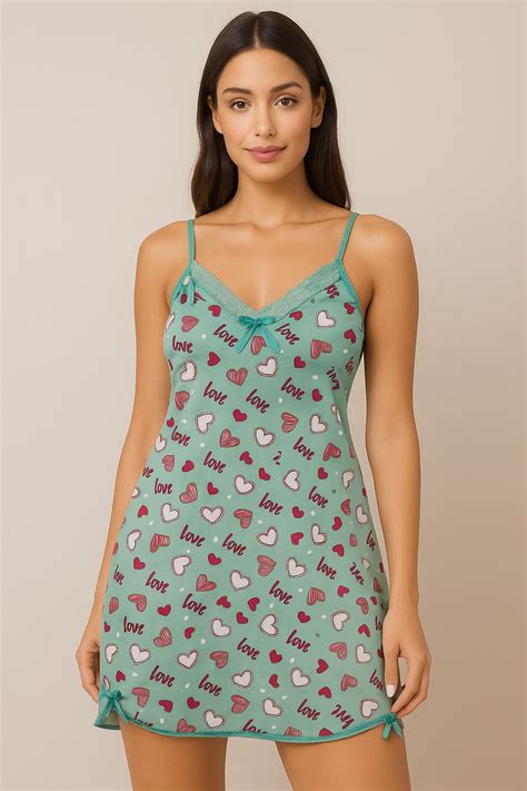 Camisola Estampada Com Rendinha No Busto Delicadeza E Conforto