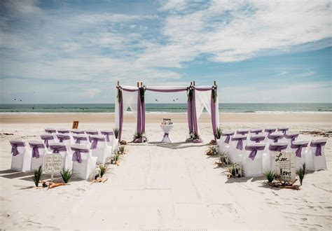 Purple Florida Beach Weddings Dusty Rose Beach Wedding Ceremony