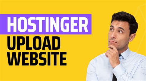 how to upload your website in hostinger files and database youtube