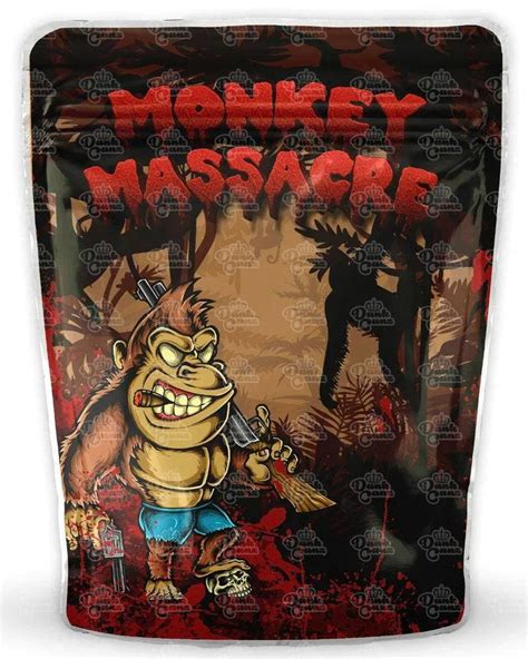 Monkey Massacre Mylar Bags Cali Packs Empty Packaging Size