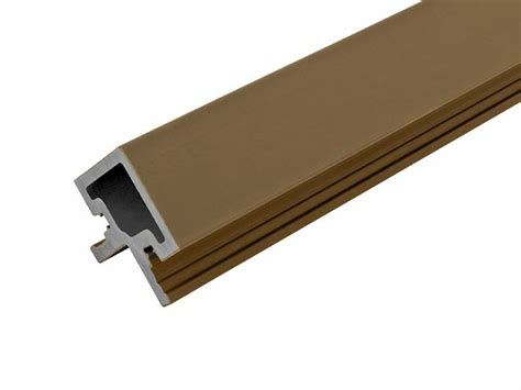 Teak Cladco Wpc Slatted Wall Cladding External Corner 2 5m Length — Trade Superstore Online