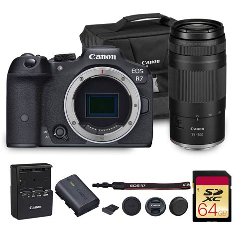 Canon Eos R7 Mirrorless Camera 325mp Aps C 4k60 Video Creator Bundle