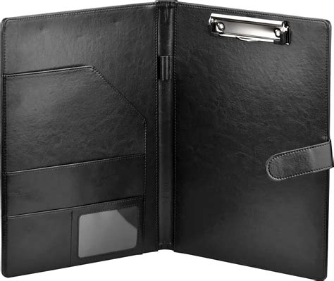Xiumeso Cartella Porta Documenti A4 Pelle Portablocco Con Pinza
