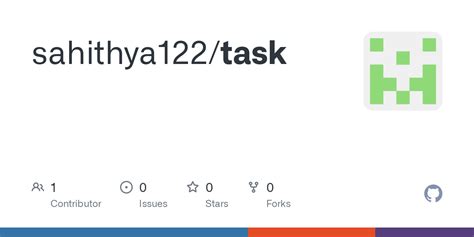 GitHub Sahithya Task