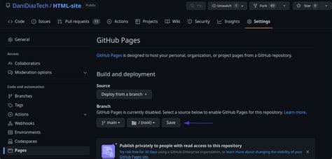 how to create a static site with github pages