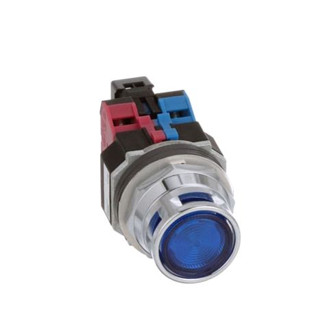 IDEC Corporation ALFD22211DNUS 30mm TWND Series Dcast Zinc Illum Pushbutton Ext Full Shrd