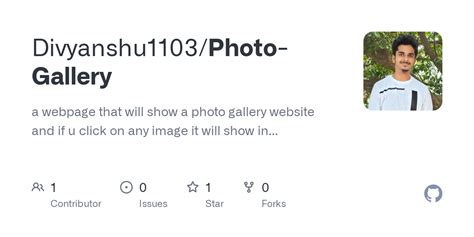 GitHub Divyanshu Photo Gallery A Webpage That Will Show A Photo Gallery Website And If U