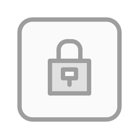 Lock Generic Grey Icon