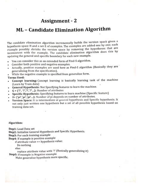 Candidate Eliminationalgorithm Pdf