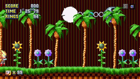 Enhanced Green Hill Zone Work In Progress For Sonic Mania Sm Works In