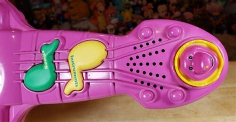 Vintage 1997 Barney Purple Dinosaur Guitar Banjo Toy Playskool Tested