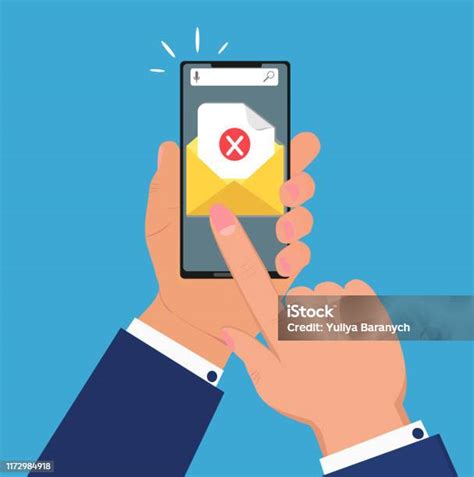 핸드 가 담기는 스마트폰의 이메일 알림 휴대 전화에 메일 메시지 알림 메일링 Sms 아이콘 또는 메일 메시지 알림 Brand Name Online Messaging