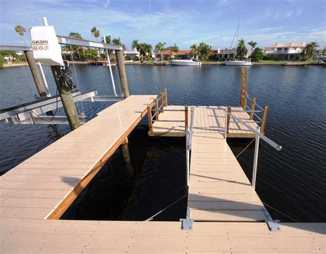 Composite Rail Floating Dock Gulfside Docks