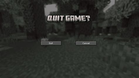 Quit Game Confirm Minecraft Mod