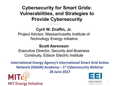 Cybersecurity For Smart Grids Vulnerabilities And Strategies To Provide Cybersecurity Pdf