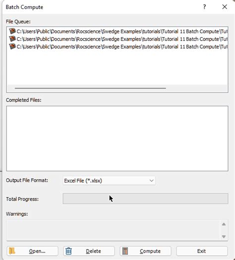 SWedge Tutorials Batch Compute