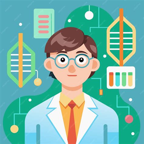 Premium Vector Flat Style Vector Geophysicist Character Illustration