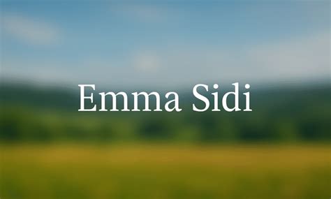 Emma Sidi The Dynamic British Comedian Breaking Barriers In Character
