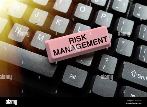 Conceptual Display Risk Management Business Concept Assessing And