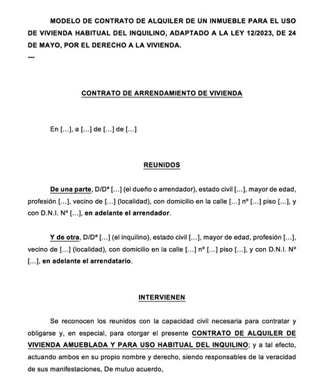 Modelo De Contrato De Alquiler 2024 Image To U