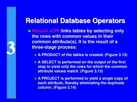Ppt Chapter 3 Section 34 Relational Database Operators Relational