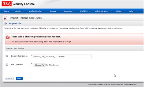 move users and tokens from one rsa authentication manager 8 x server to