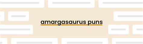 20 Best Amargasaurus Puns For 2025 [updated June] Punpress