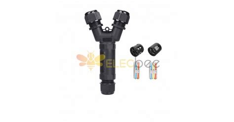 Ip Electrical Wire Waterproof Circular Connectors Y Type In Out Ew M Pin Underwater