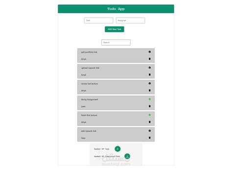 Todo App using React JS مستقل