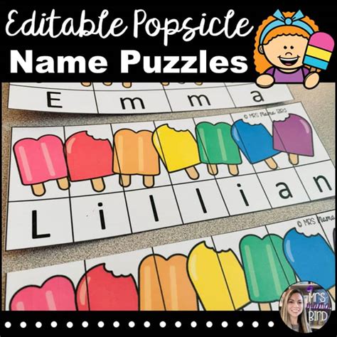 Editable Name Puzzle Seasonal Bundle By Mrs Mama Bird Tpt