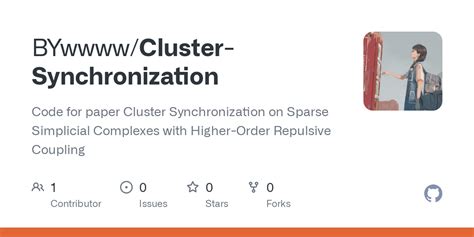 Github Bywcluster Synchronization Code For Paper Cluster