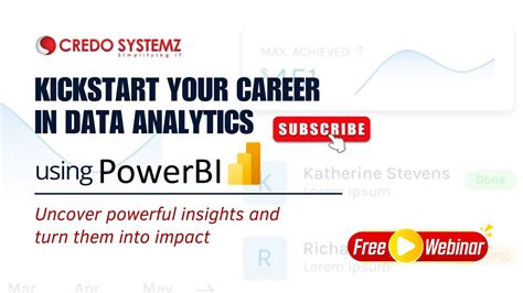 Data Analytics Using Power Bi Power Bi Webinar Free Webinar Power Bi Training Chennai