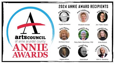 2024 Annie Awards Will Honor Nine For Contributions To Anne Arundel