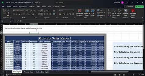 Shraddha Thakur On Linkedin Excel Online Sales Tracking System
