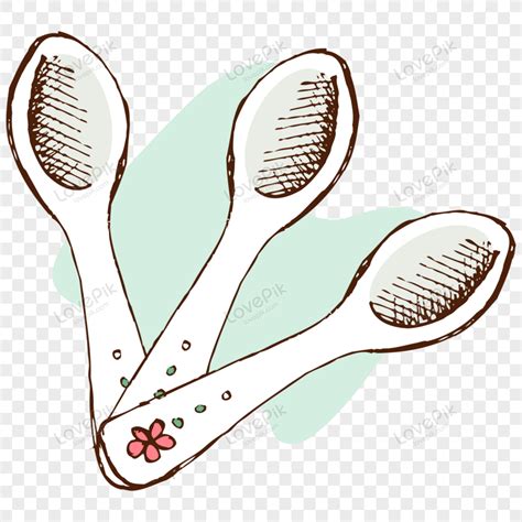 귀여운 차 숟가락 그림 Png 일러스트 무료 다운로드 Lovepik