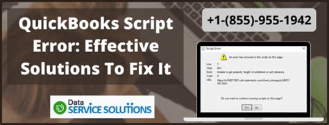 quickbooks script error troubleshooting guide to resolve the issue