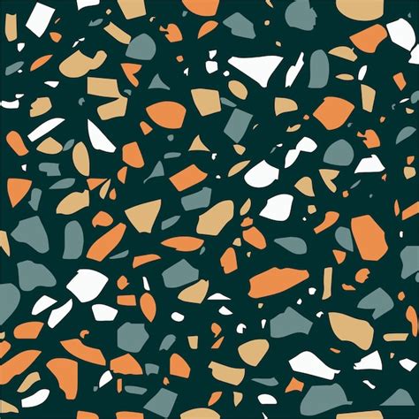 Terrazzo 원활한 패턴 Terrazzo 바닥 패턴 Terrazzo 원활한 Patterntexture 배경 프리미엄 벡터