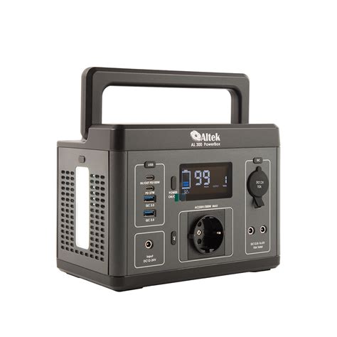 Портативна зарядна станція Altek Powerbox Al 300 296 Вт·г Сонячні панелі батареї Altek