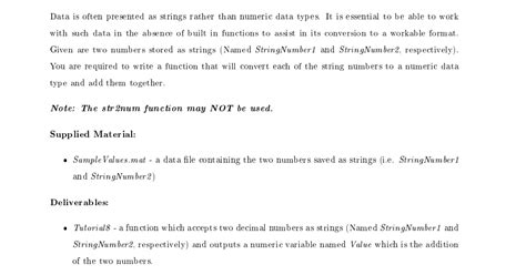 Solved Data Is Often Presented As Strings Rather Than Chegg