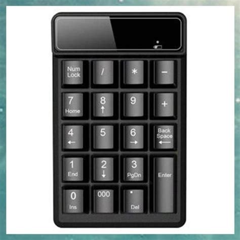 Mxfs 24ghz Wireless Keyboard Mini Usb Numeric Keypad 19 Keys Number Pad Numpad Receiver For