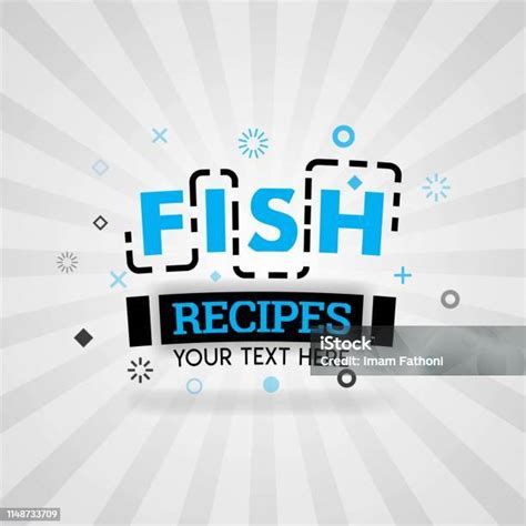 생선 음식 조리법 블루 포스터에 대 한 템플릿입니다 홍보 광고 마케팅 교과서 커버 매거진 요리 사이트 미식가 사이트 레스토랑