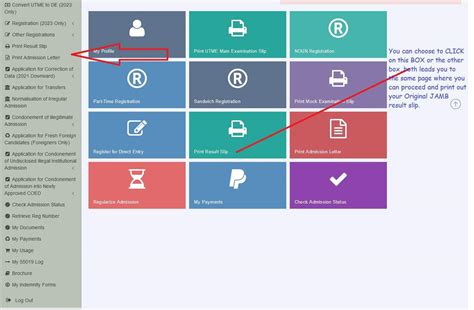 How To Print JAMB Original Result With Passport